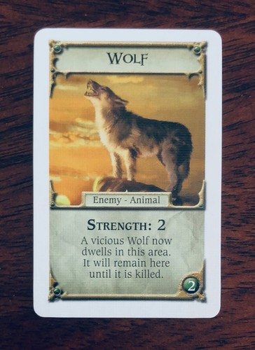 Talisman | Wolf, Adventure Card | Official Extra/Replacement Game Piece ...