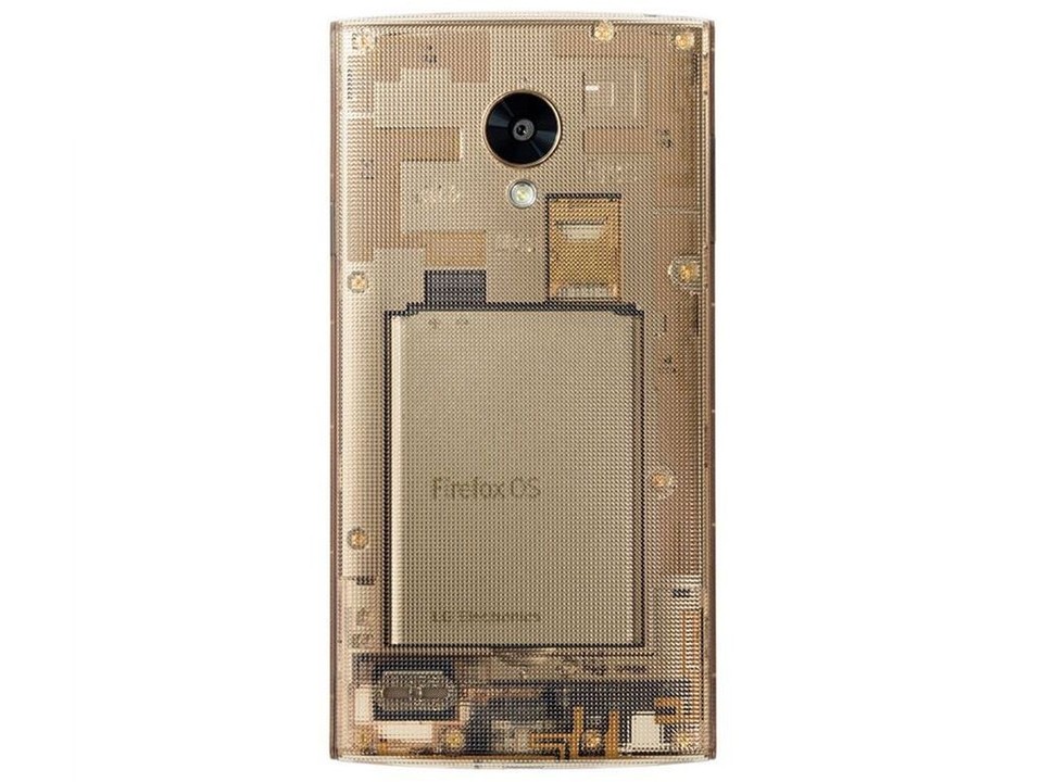 LG au Fx0 LGL25 Gold 8MP FM 1.5GB+16GB 4.7" Transparent 4G Firefox OS ...