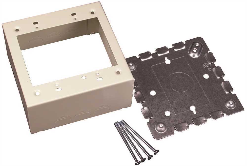 V500/700 2-Gang 2-1/4 in. Dia 1 KO Surface Raceway Device Box Ivory | eBay