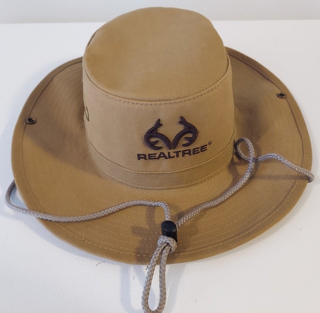 Realtree Brown Boonie Hat Sun Hat Safari heat work outside fishing ...