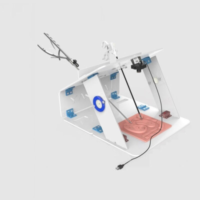 Laparoscopic Surgery Training Box Surgical Simulation Trainer Set w/ 4 ...