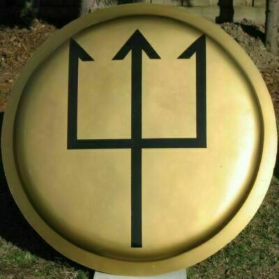 Steel Greek Corinthian / Spartan Shield Knight Shield Handcrafted X ...