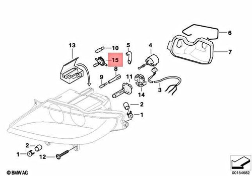 Genuine BMW E85 E86 Coupe Parking Light Bulb With Socket OEM ...