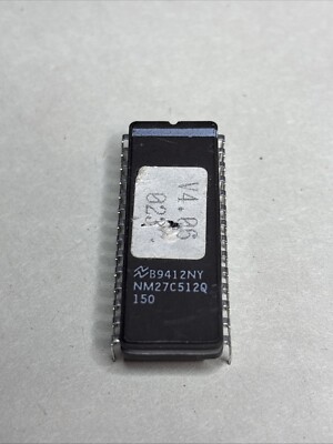 National Semiconductor NM27C512Q 64x8KB CMOS EPROM 24-Pin IC Chip ...