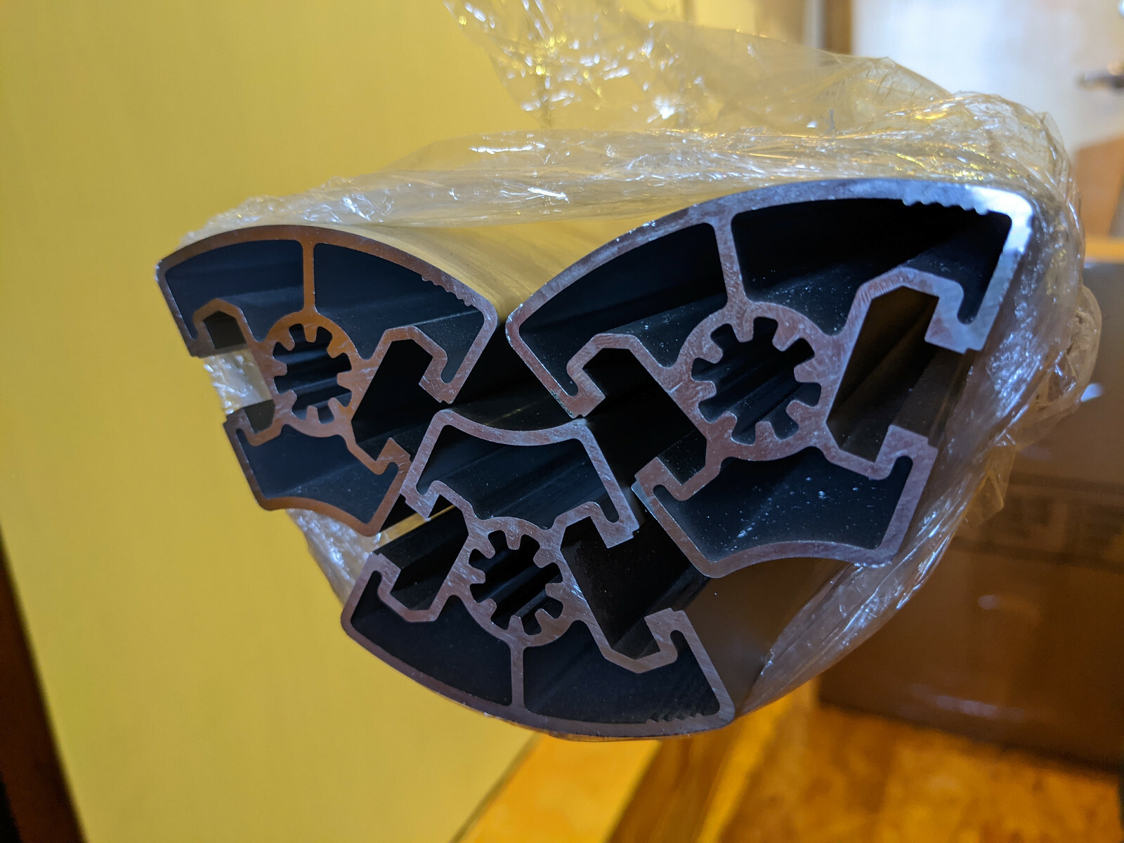 qty (3) 45mm 60deg 8ft Bosch Rexroth Aluminum Extrusion Framing Strut ...