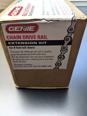 Genie Garage Door Opener Extension Kit / Chain Drive C-Channel Rails ...