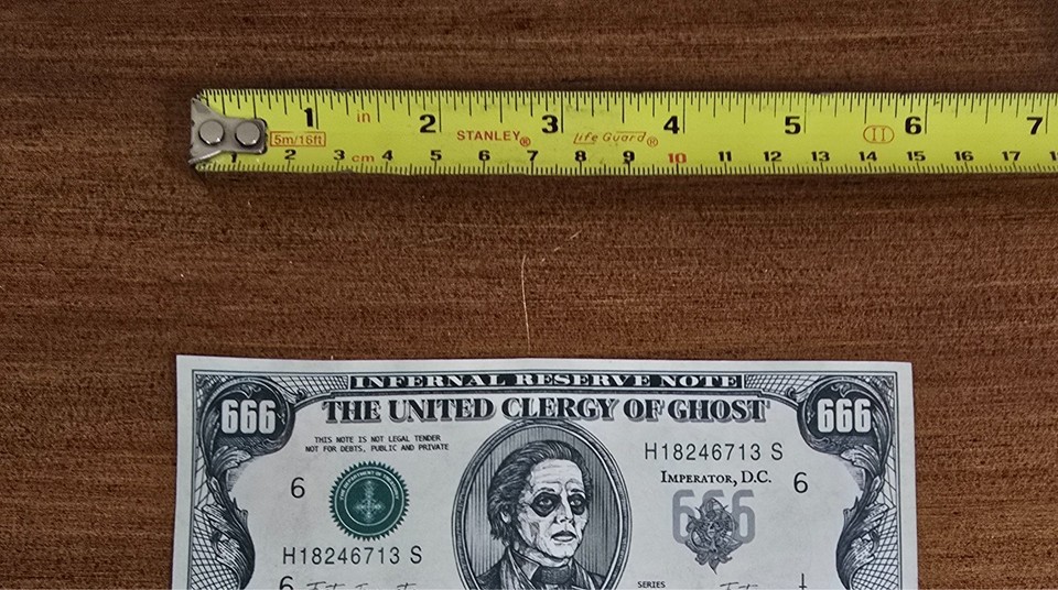 Ghost Band Money Bills Mummy Dust Dollar Papa Emeritus Tour 2025 Lot-2 ...