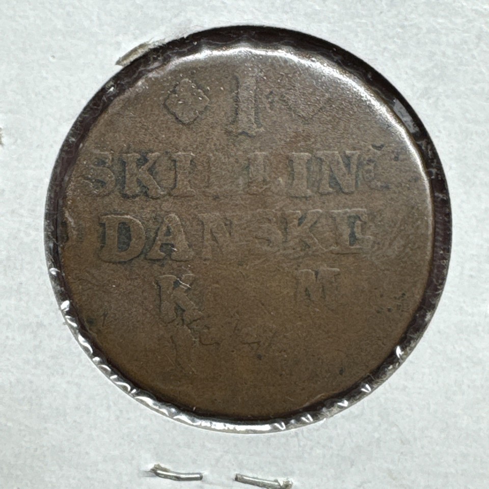 1771 Denmark 1 Skilling NICE OLD DANISH COIN! RARE! | eBay