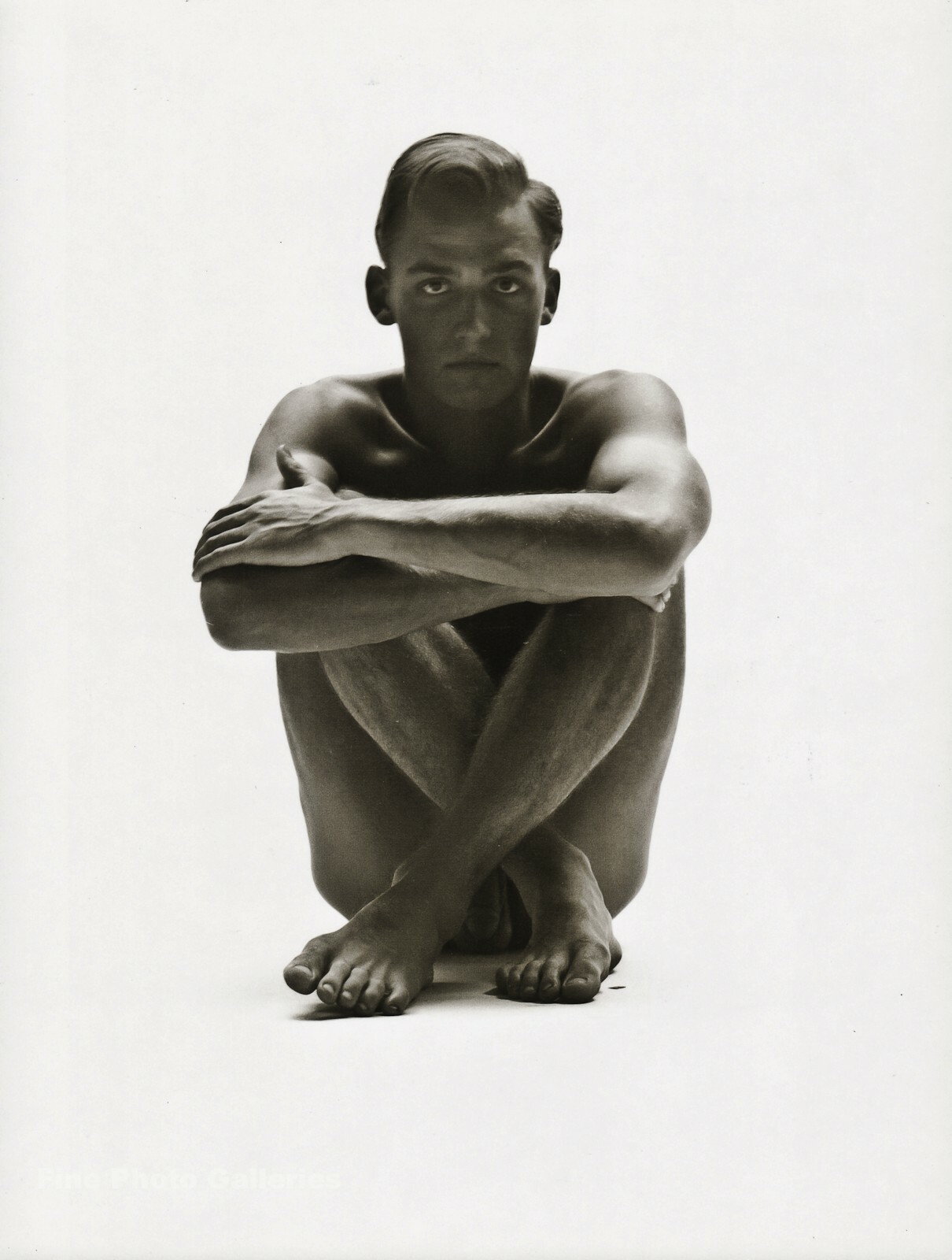 1945 VintageGEORGE PLATT LYNES Male Nude Man Bill Harris Duotone Photo ...