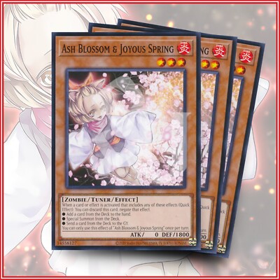 YuGiOh Ash Blossom & Joyous Spring x3 | eBay