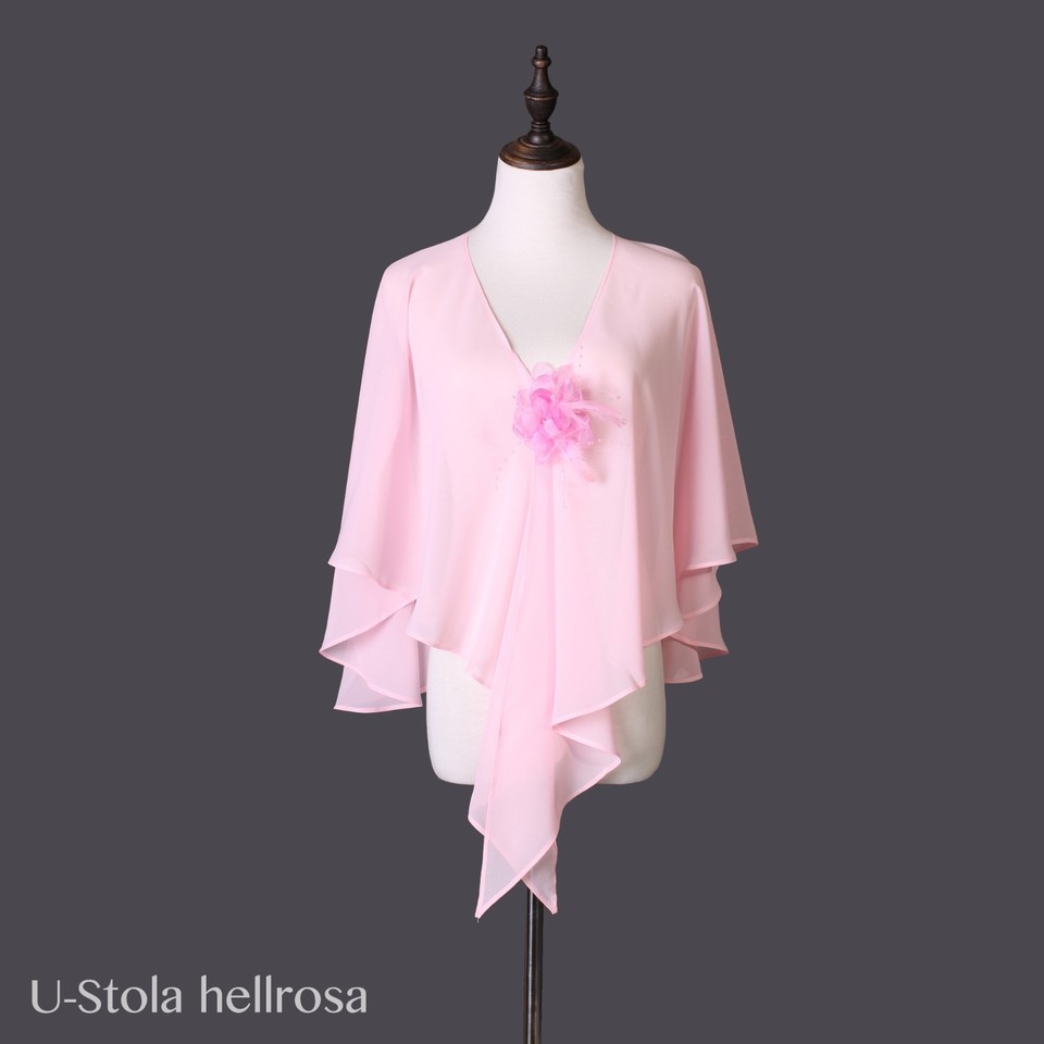 U-Form Stola Schal Tücher Stolen Hochzeit Freizeit Party chiffon Trends ...