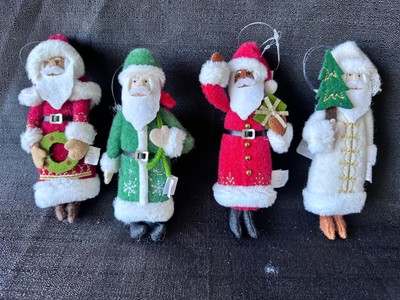 Wondershop 4pk Santa Collection Christmas Tree Ornaments Xmas 2024 ...