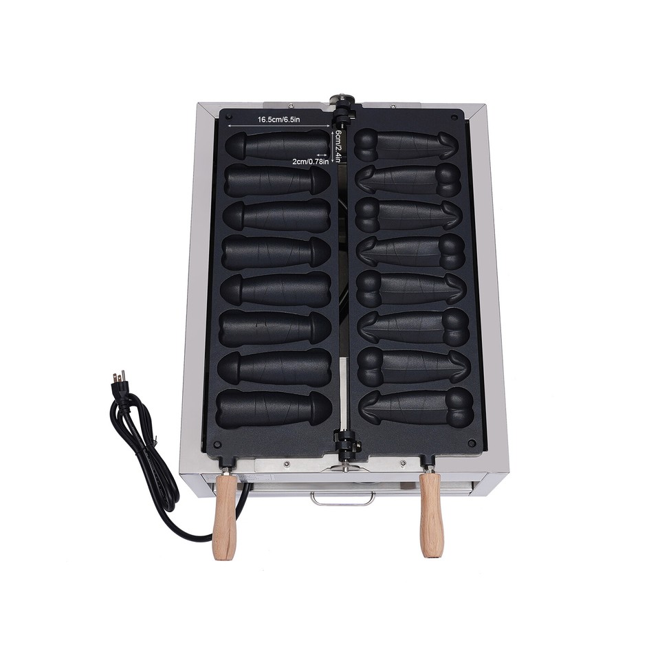 Commercial Electric 8 Holes Corn Hot Dog Maker Penis Shape Waffle Maker ...