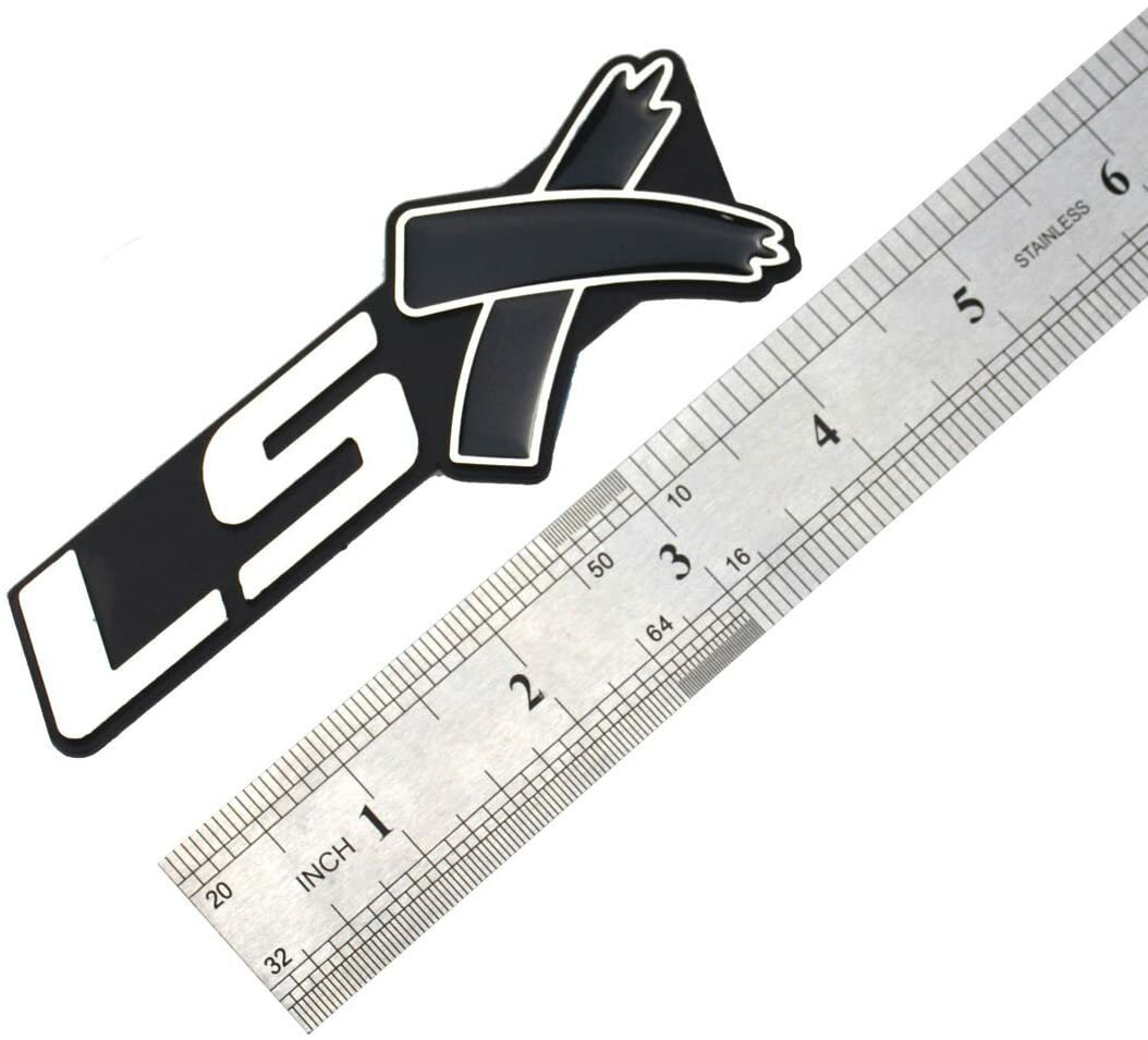 2x LSX Side Fender Rear Boot Trunk Emblem Badge for Chevy Camaro Chrome ...