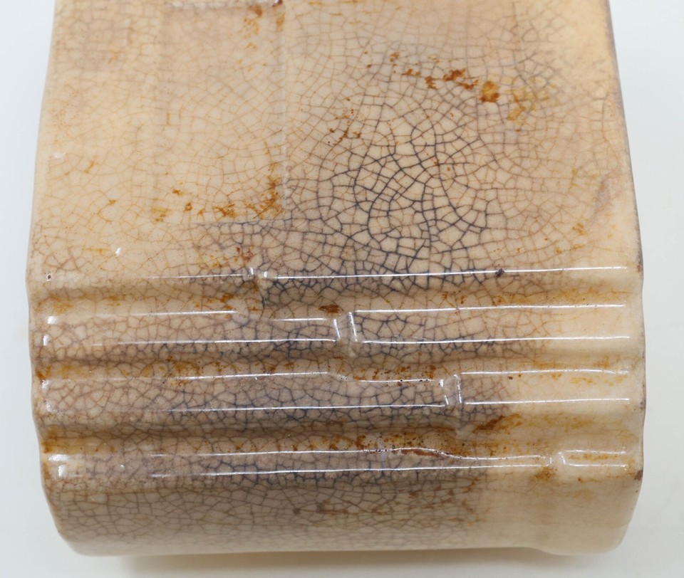 c. 1930 Antique Lard Covered Container Harker Pottery Drippings Grease ...