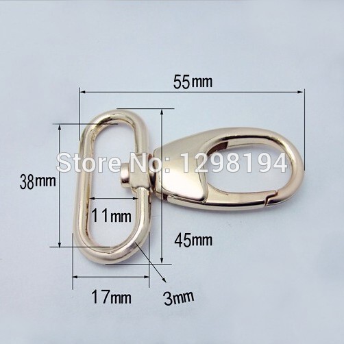 2PCS Metal Lobster Claw Clasps Swivel Trigger Snap Hooks Handbag Buckle ...