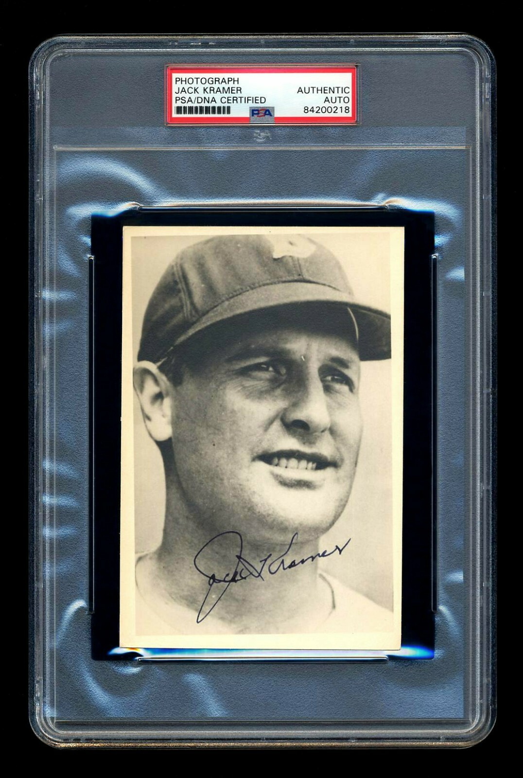 JACK KRAMER SIGNED VINTAGE 1948-9 BOSTON RED SOX PHOTO PSA/DNA ...