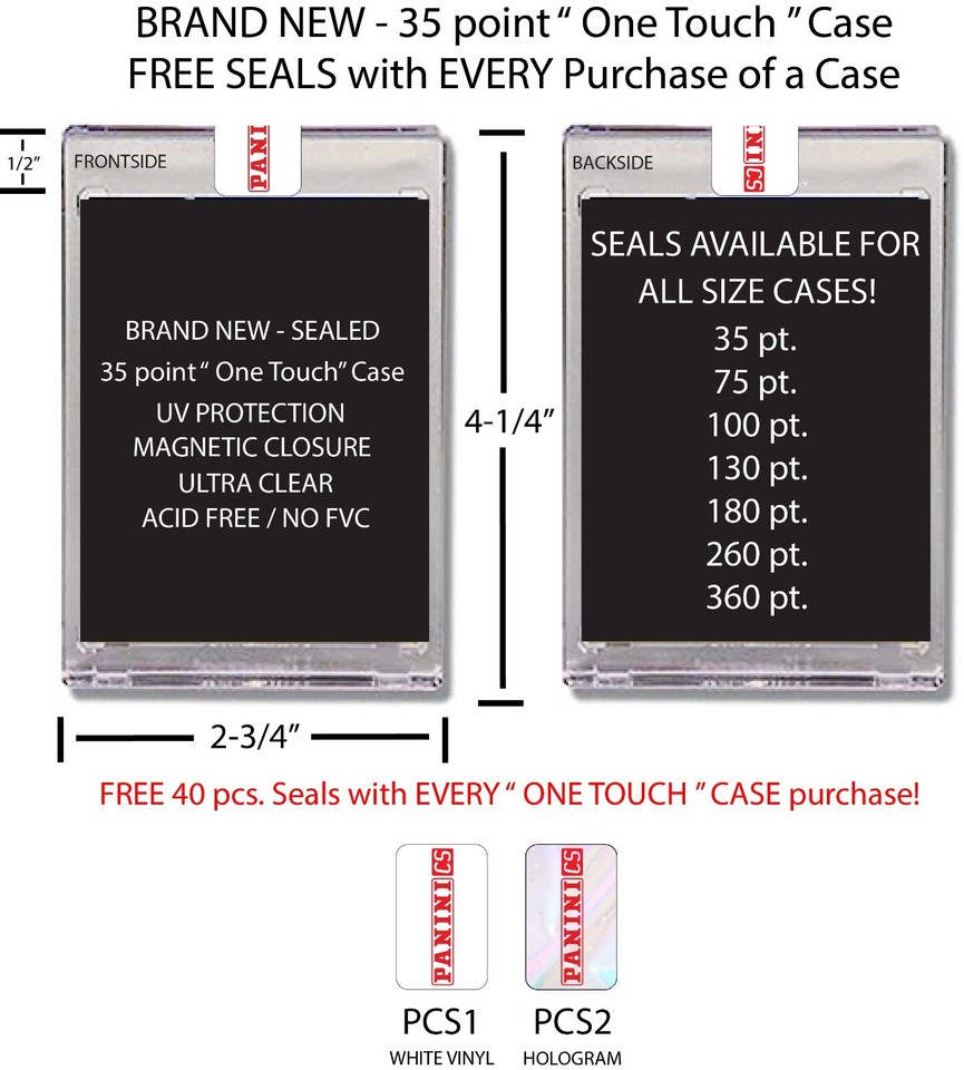 One-Touch Magnetic Sticker 35 pt. FREE PANINI CS LABEL SEALS FREE ...