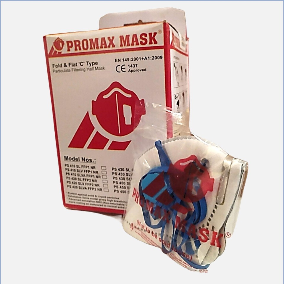 FFP3 Face Mask Cup Dust Masks Particulate Valved P3 N99 Disposable ...