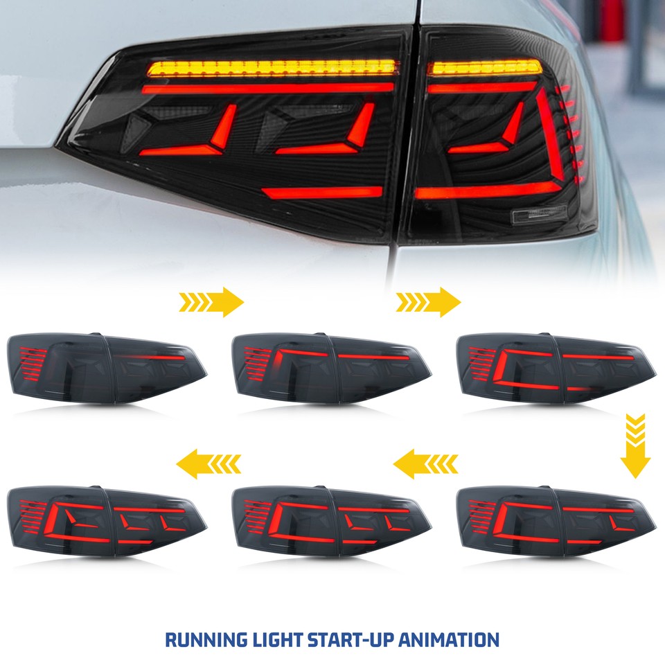 LED Sequential Tail Lights for Jetta 2015-2018 Animation Rear Lamp | eBay