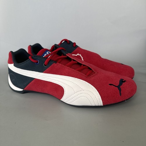 PUMA x SPARCO Future Cat OG Mens Suede Driving Shoes, Red Blue, Size 10 ...