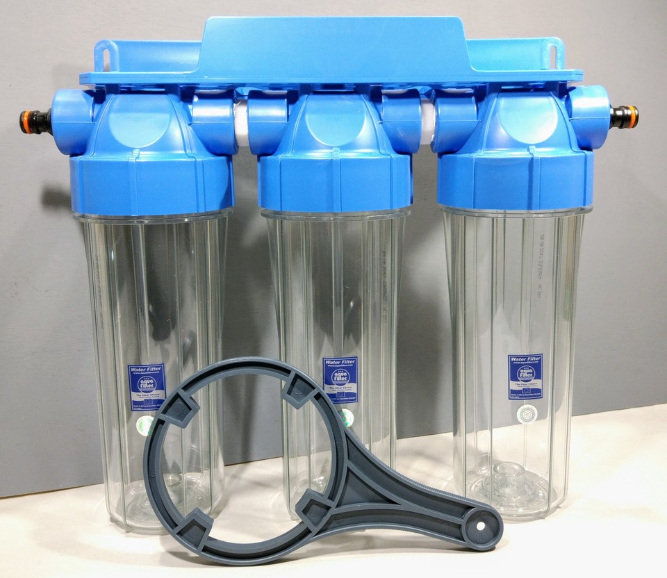 3 Stage HMA High Flow Water Filter KOI Pond Dechlorinator Chlorine ...