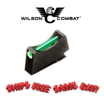 Wilson Combat Vickers Front Sight for Glock, Green Fiber Optic, .245 ...