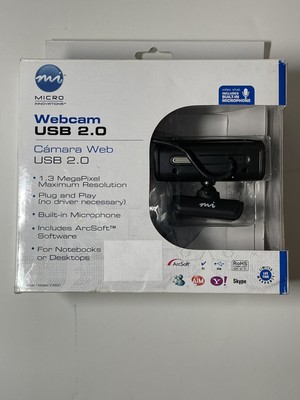 Micro Innovations Webcam USB 2.0 Plug & Play With Built-in Microphone ...