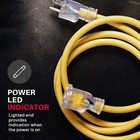 75ft Power Outdoor Extension Cord & Indoor - Waterproof Electric Drop ...