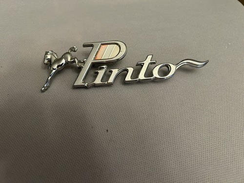 1971-74 FORD PINTO FENDER EMBLEM NAMEPLATE D12B 16R114 AD VTG OEM | eBay