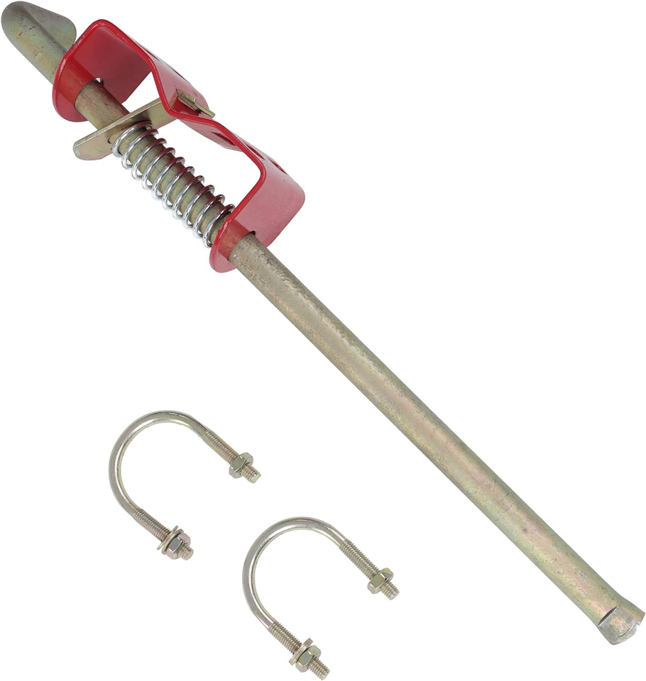 Farm Gate Anchor Cane Bolt 18In - Farming Livestock Spring-Loaded Fence ...