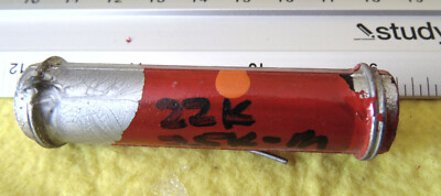 dogbone resistor 100 years old vintage 1920's 22K NOS carbon ...