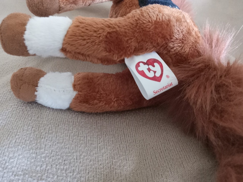 Ty Beanie Baby Secretariat Horse SIGNED BY THE LATE PENNY CHENERY | eBay