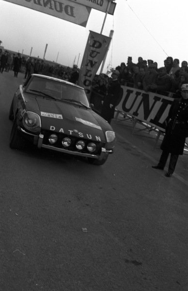 Tony Fall and Mike Wood Datsun 240Z 1973 WRC Rally Car Motor Racing Old ...