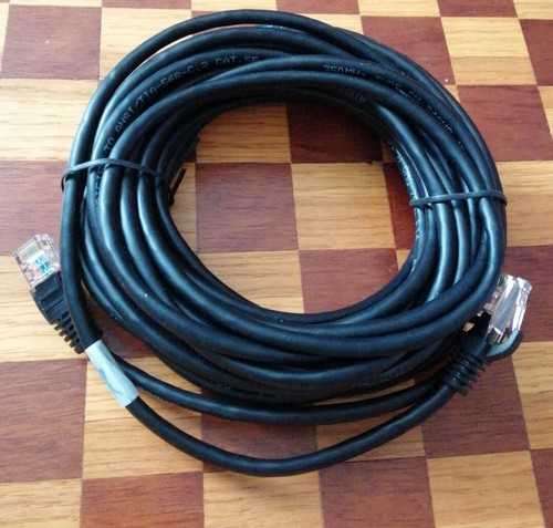 30 FT Ethernet Cable 75 ° C 24AWG 4PR CAT 5E Patch Cable UTP | eBay UK