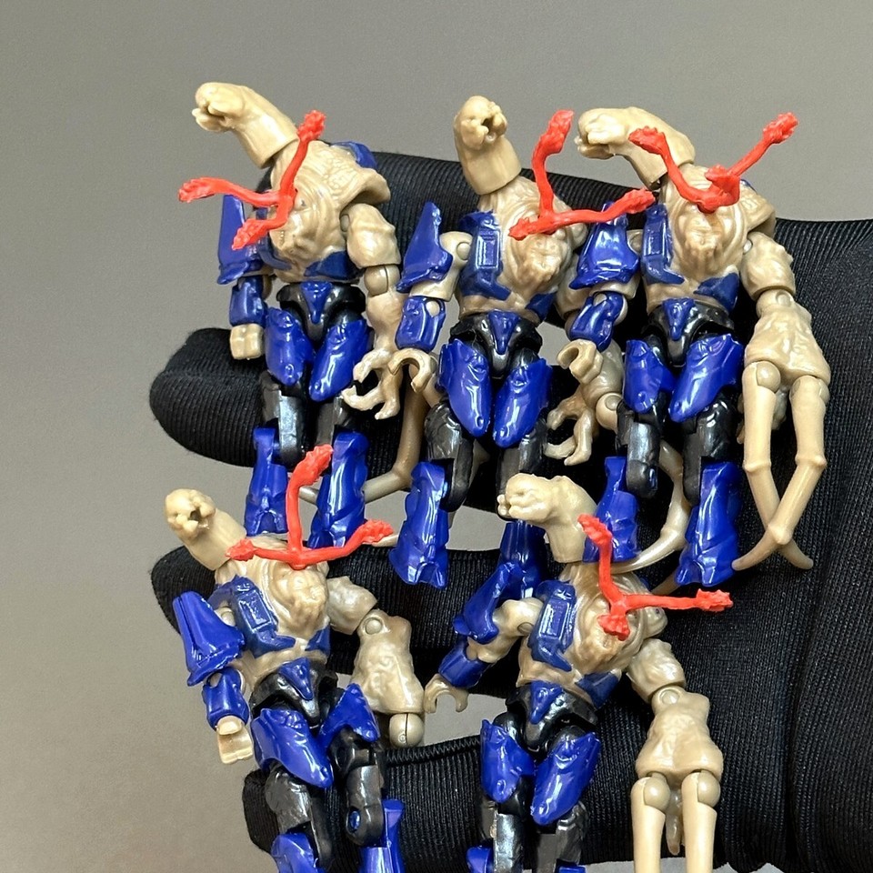 5 Rare Mega Construx Halo 2 Flood Combat Form Covenant Elite Dark Blue ...