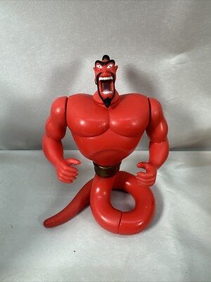 Vintage 1993 Disney Aladdin Red Evil Genie Jafar Action Figure Mattel ...