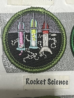 ROCKET SCIENCE STEM FUN MERIT BADGE PATCH BOY SCOUT PATCH FUNNY SPOOF ...