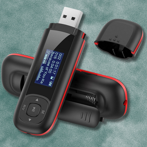 AGPTEK U3 USB Stick Mp3 Player, 8GB Music Player Supports Replaceable ...