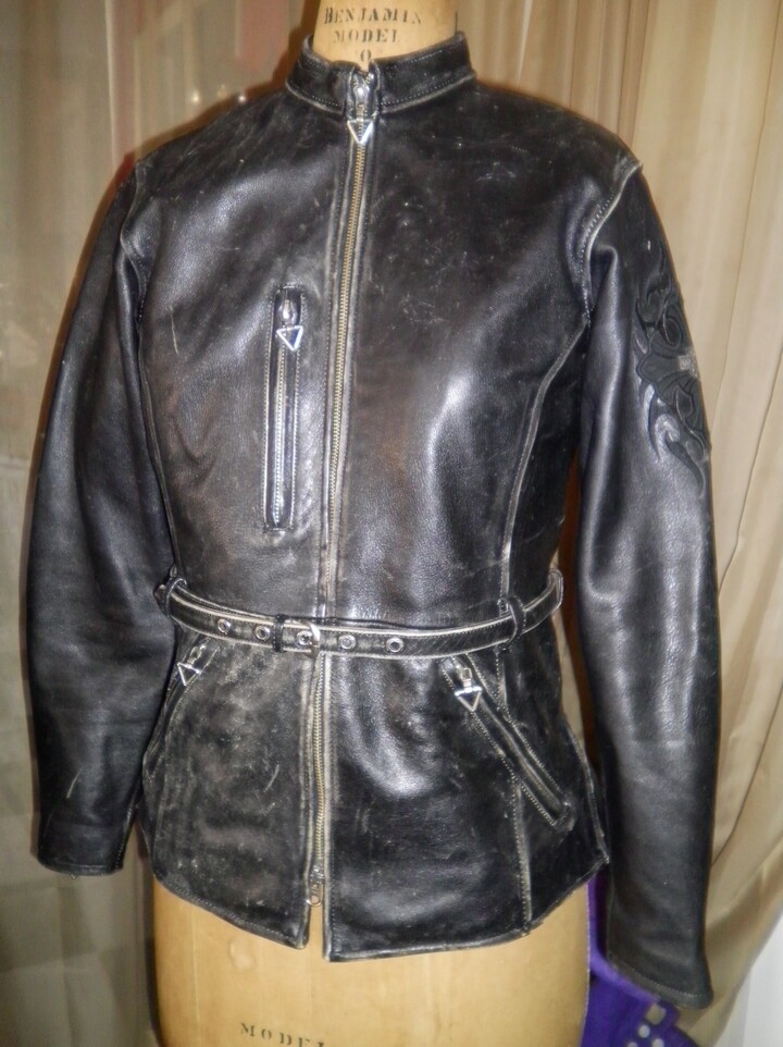 Harley Davidson SMALL Heavyweight Leather Jacket / Co… - Gem