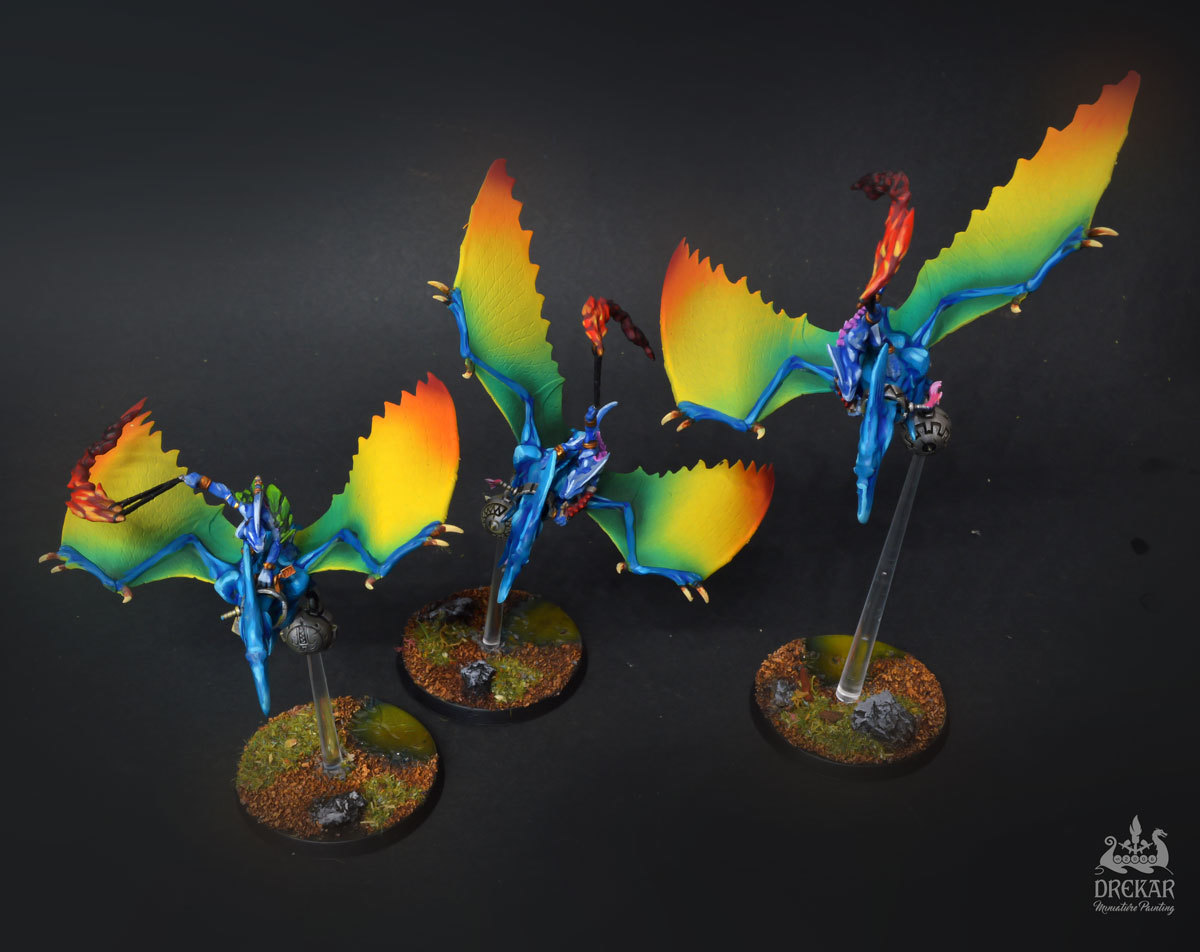 Terradon Riders Seraphon age of sigmar warhammer ** COMMISSION ** pro ...