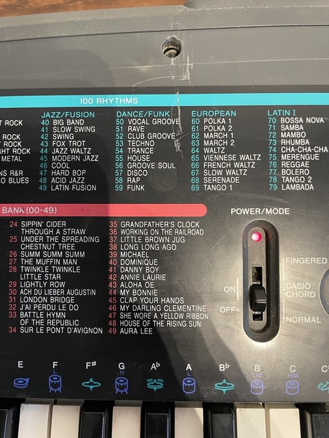 Casio Ctk-401 Keyboard Synthesizer 49 Keys 100 Sounds & Rhythms With AC ...