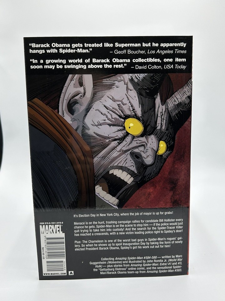 New The Amazing Spider-Man Election Day Barrack Obama Marvel Trade ...