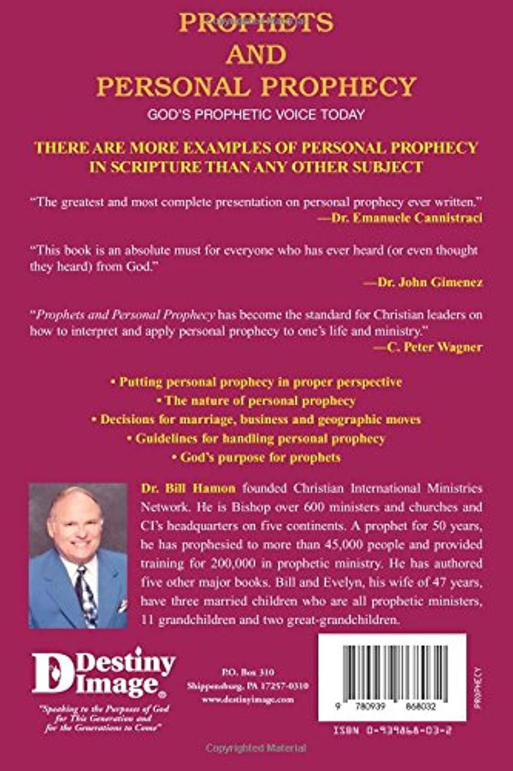 Prophets and Personal Prophecy by Bill Hamon (1987, Trade Paperback ...