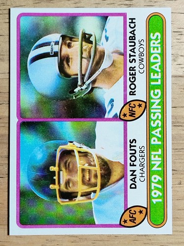 1980 Topps #331 Passing Leaders/Dan Fouts/Roger Staubach (NM) | eBay