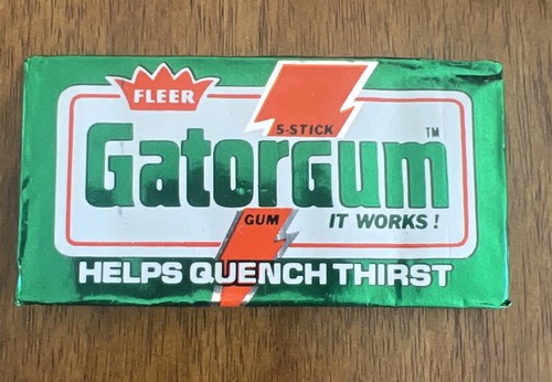 Gatorgum Vintage 1980 Chewing Gum PACK Swell by Gatorade NEW Unopened ...