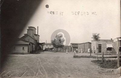 Street View Market St., Deford, Mic. MI Michigan RPPC Photo Postcard ...