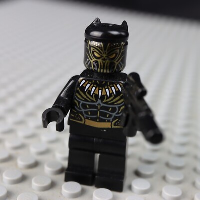 LEGO Erik Killmonger (Golden Jaguar) Minifig from Set 76099 | eBay