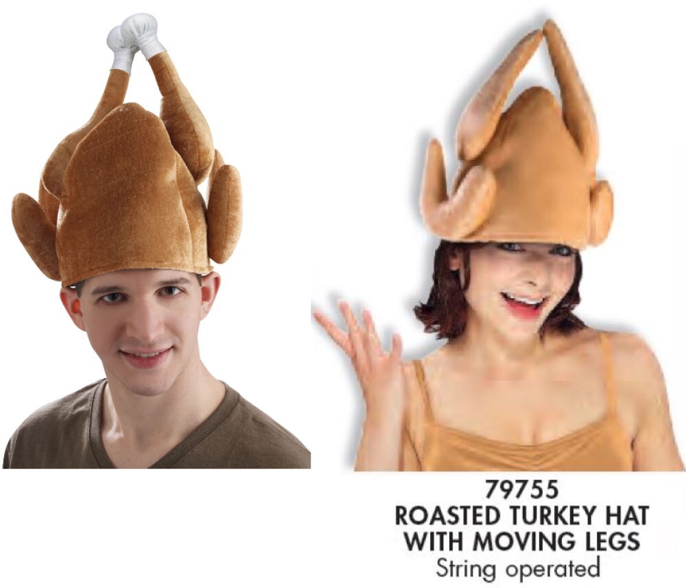 Plush Roasted Turkey Hat Thanksgiving Outfit Halloween Costume Turkey ...