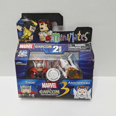 Marvel Vs Capcom Minimates True Wave 3 Thor Vs Amaterasu | eBay